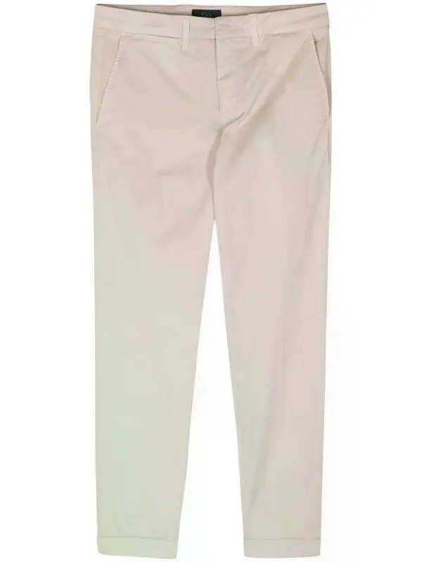 FAY Capri Straight-leg Trousers - Neutrals