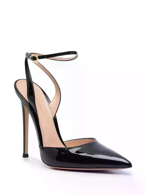 GIANVITO ROSSI 130mm Patent Pointed Sandals