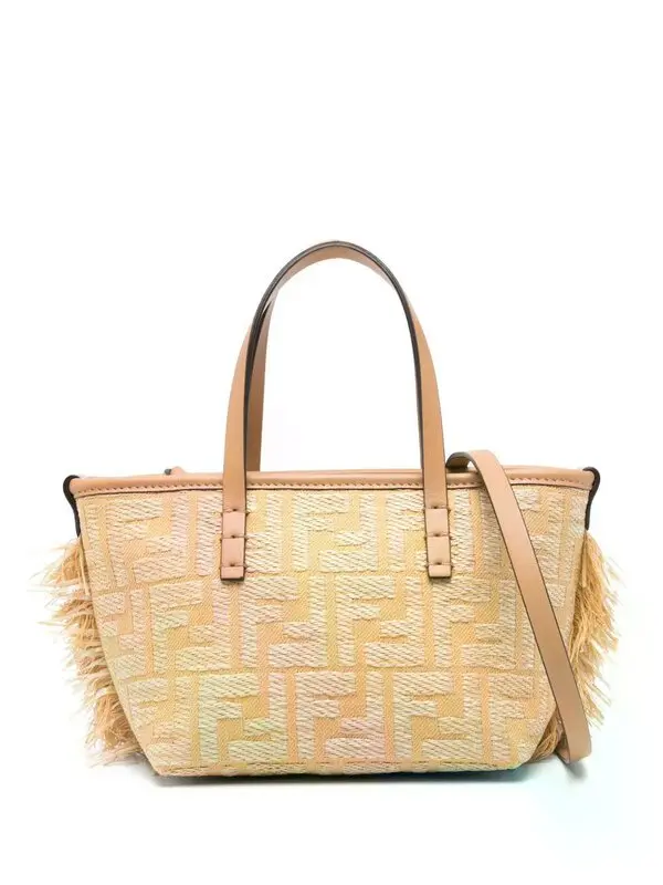 Fendi Mini Roll Tote Bag - Neutrals