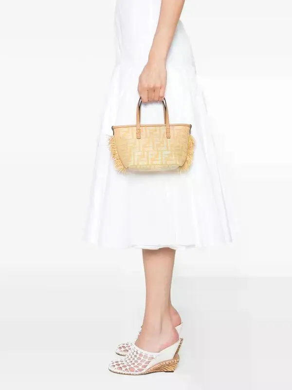 Fendi Mini Roll Tote Bag - Neutrals