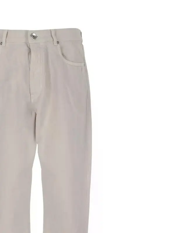 Brunello Cucinelli Logo-embroidered Straight Leg Jeans