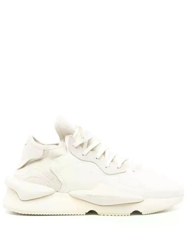 Y3 Kaiwa Panelled Lace-up Sneakers - Neutrals