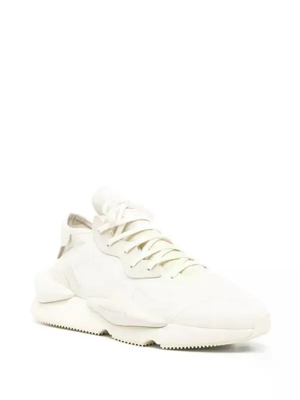 Y3 Kaiwa Panelled Lace-up Sneakers - Neutrals