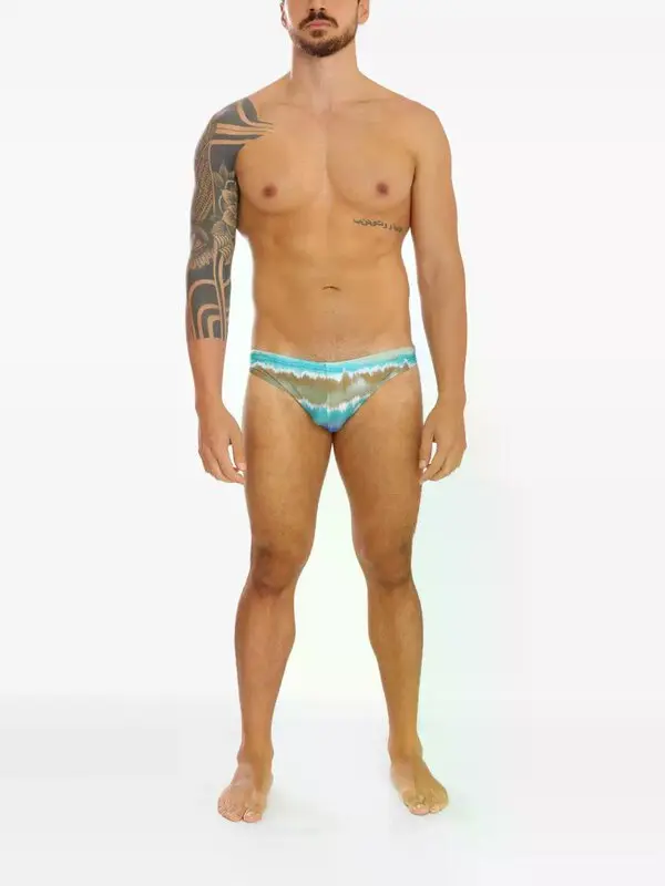 AMIR SLAMA Tie-dye Swim Trunks