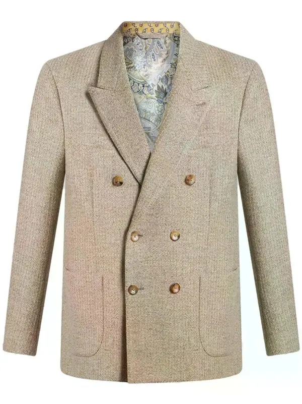 Etro Double-breasted Peak-lapel Blazer