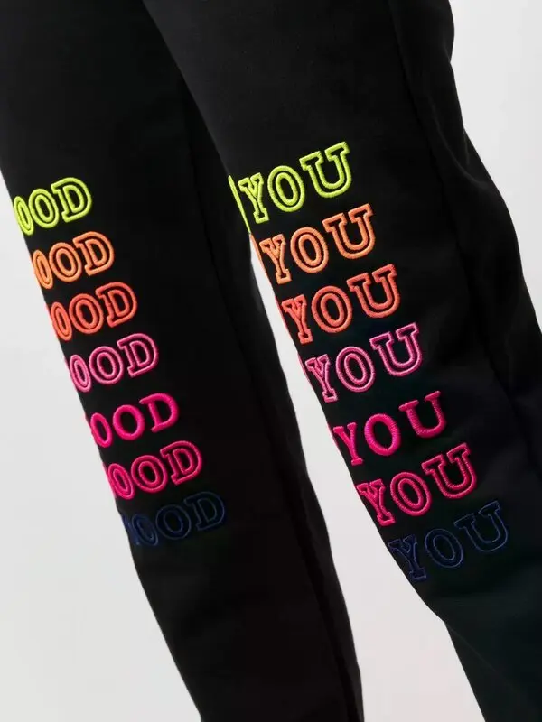 IRENEISGOOD Slogan Drawstring Tracksuit Bottoms