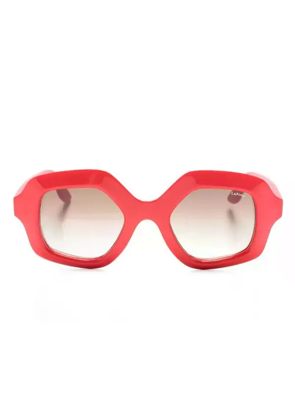 LAPIMA Cecilia Oversized Sunglasses - Red