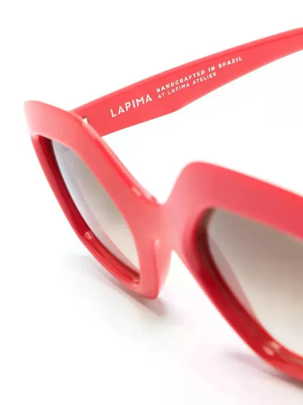 LAPIMA Cecilia Oversized Sunglasses - Red