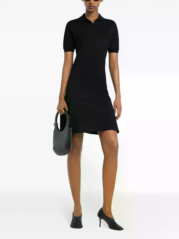 COURREGES Polo Mini Dress - Black
