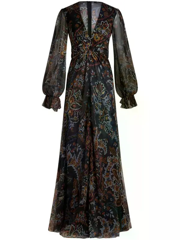 Etro Paisley Printed Silk Dress