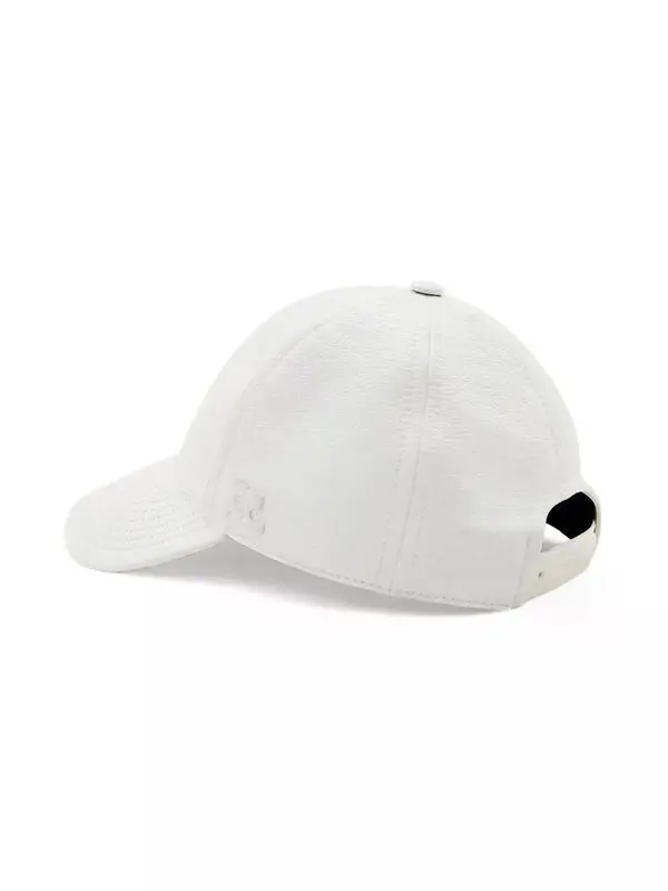 COURREGES Logo-patch Baseball Cap - White