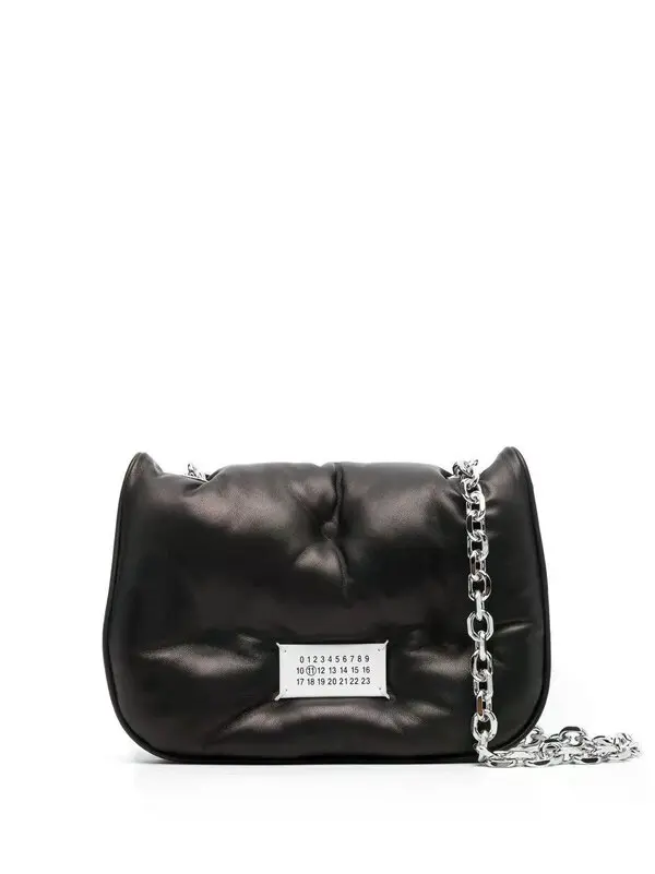 MAISON MARGIELA Glam Slam Flap Shoulder Bag - Black