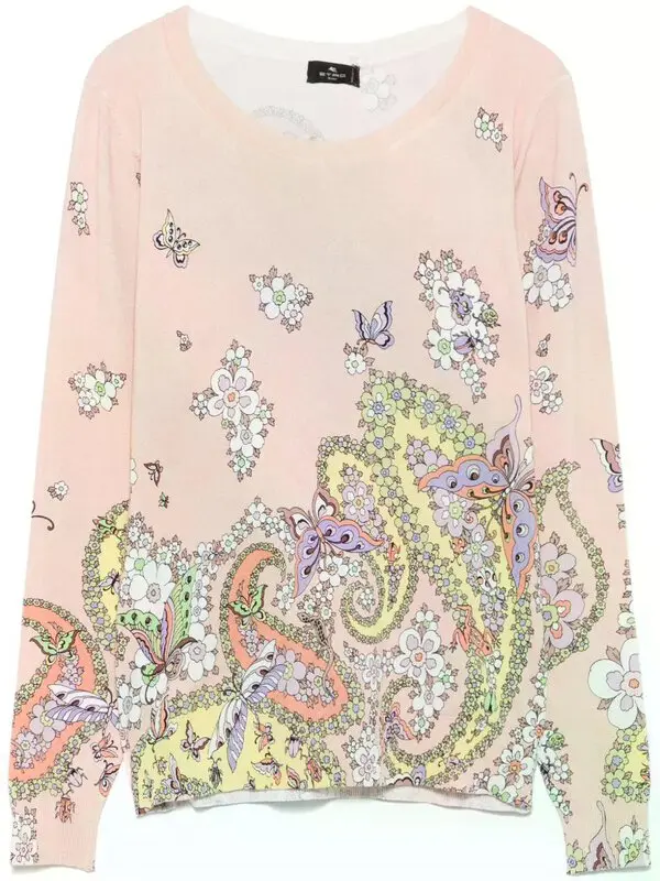 Etro Floral-print Sweater