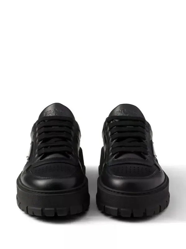 Prada Leather Sneakers - Black