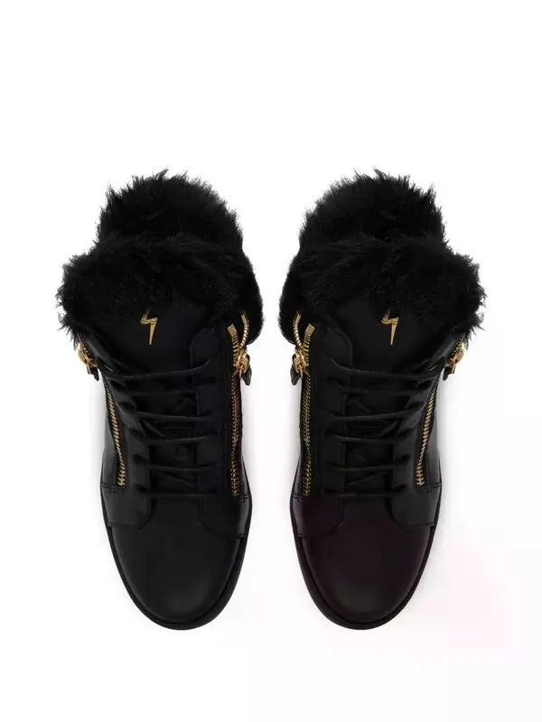 GIUSEPPE ZANOTTI Kriss Winter High-top Sneakers - Black