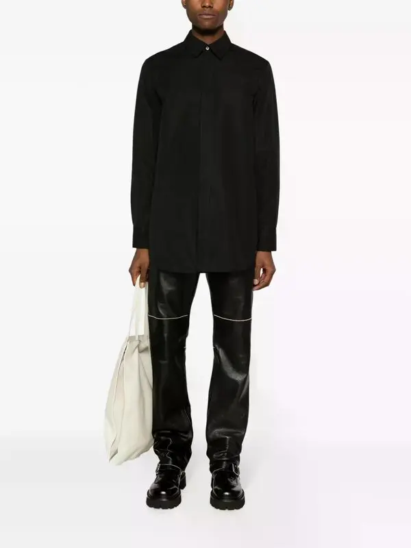 JIL SANDER Heavy Buttoned Cotton Shirt