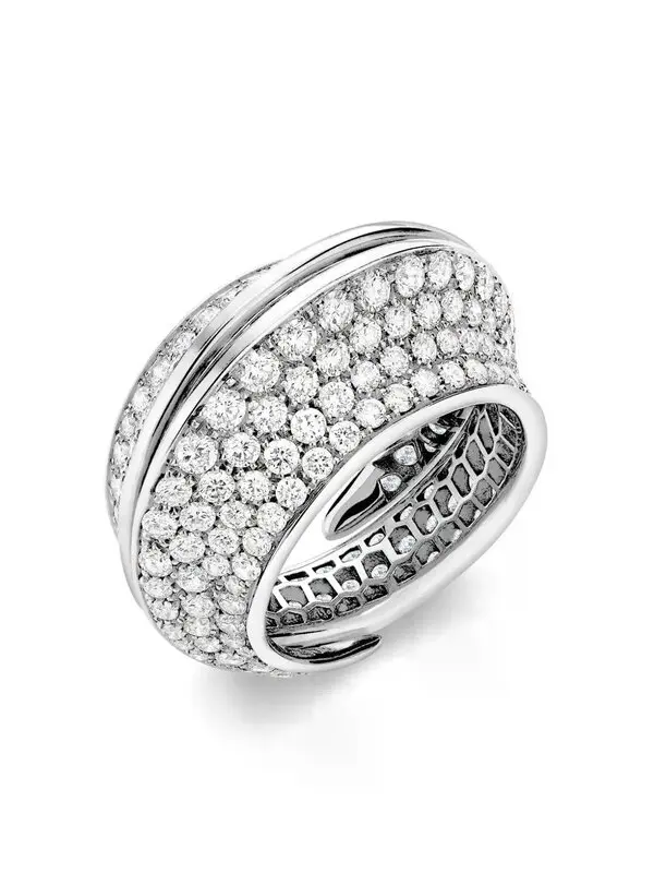 LILY GABRIELLA 18kt White Gold Spira Diamond Ring - Silver