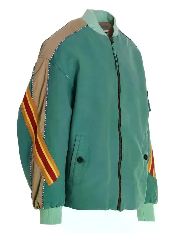 INCOTEX RED X FACETASM Contrasting-band Bomber Jacket