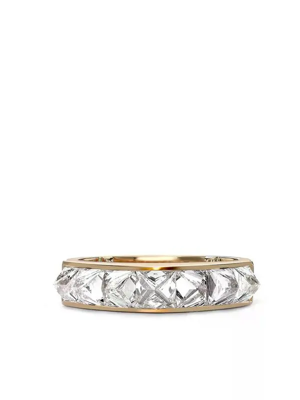 PRAGNELL 18kt Yellow Rockchic Peaked Diamond Ring - Gold