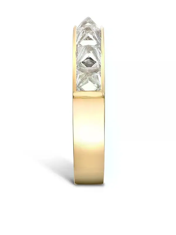 PRAGNELL 18kt Yellow Rockchic Peaked Diamond Ring - Gold