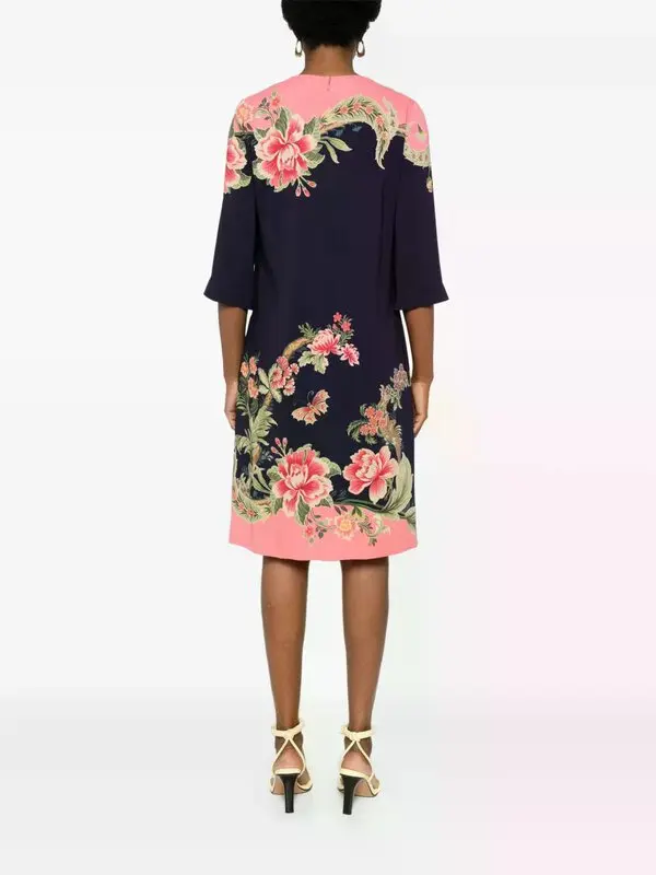 Etro Floral-print Silk Midi Dress