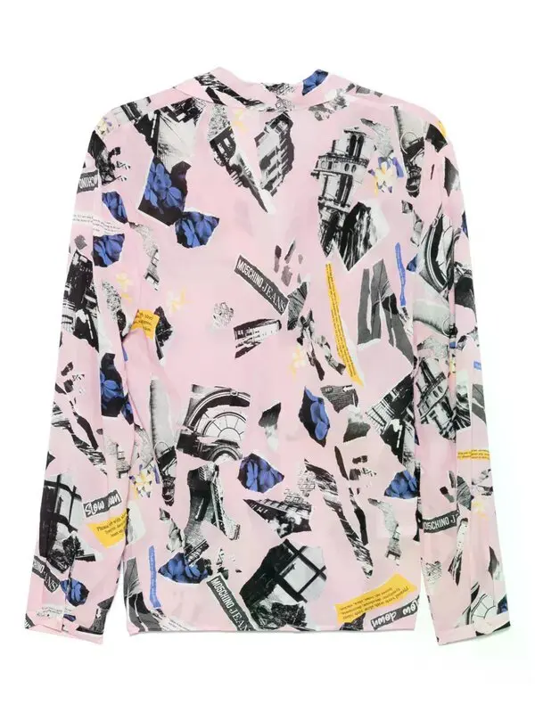 Moschino Patchwork-print Blouse
