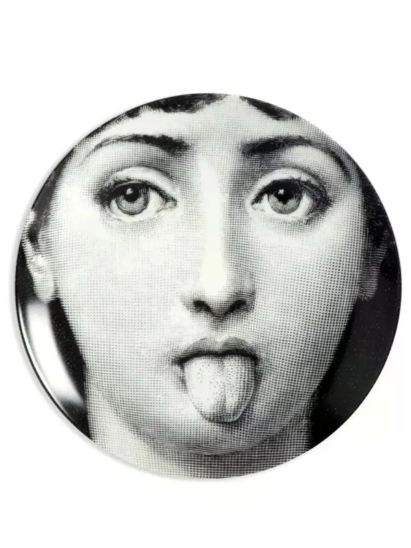 FORNASETTI Tema E Variazioni N82 Wall Plate - Black