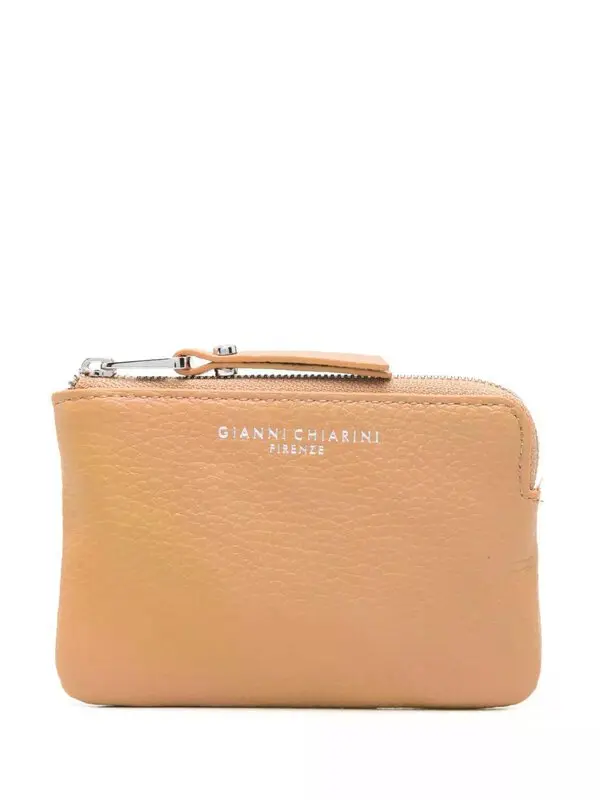 GIANNI CHIARINI Grain-textured Wallet - Brown