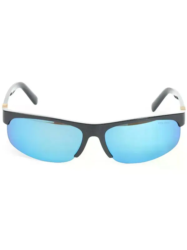 Miu Miu Runway Navigator Sunglasses - Black