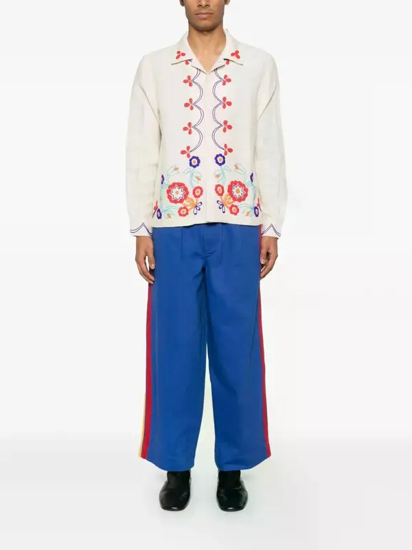 BODE Garden Party Beaded Shirt