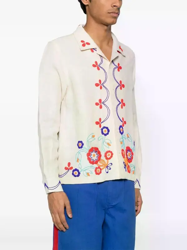 BODE Garden Party Beaded Shirt