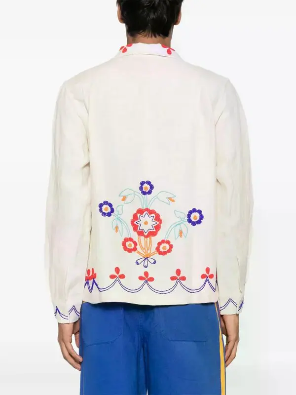 BODE Garden Party Beaded Shirt