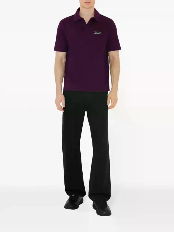Burberry Logo-appliqué Cotton Polo T-shirt