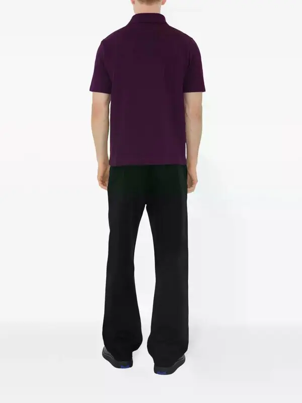 Burberry Logo-appliqué Cotton Polo T-shirt
