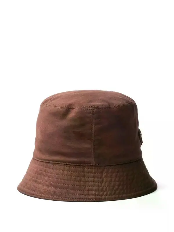 Prada Cotton Bucket Hat - Brown