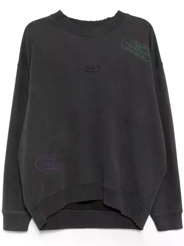 GROUND ZERO Logo-print Sweatshirt - Grey
