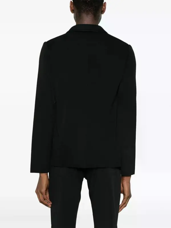 LARDINI Brooch-detail Blazer - Black