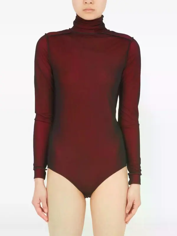 MAISON MARGIELA Sheer Long Sleeve Bodysuit