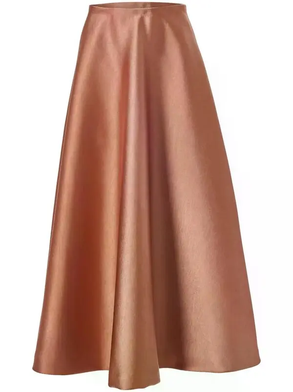 Carolina Herrera Flared Duchesse Midi Skirt
