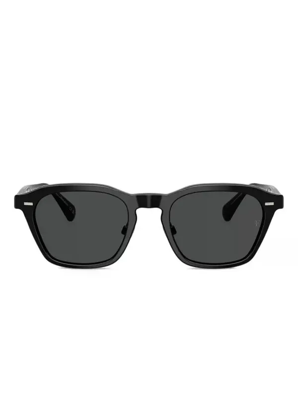 Oliver Spencer Square Frame Sunglasses - Black
