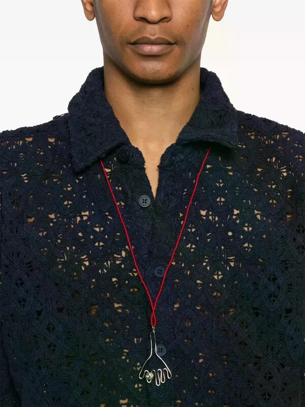 DAILY PAPER Lace Shield Shirt - Blue