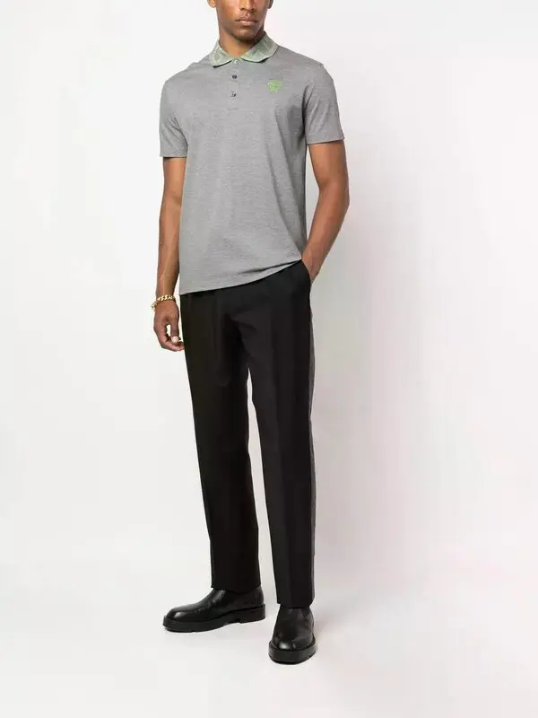 Versace Side-stripe Straight-leg Trousers