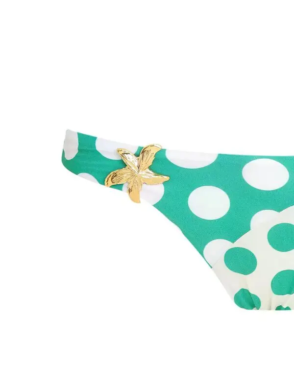 AMIR SLAMA Polka-dot Bikini - Green