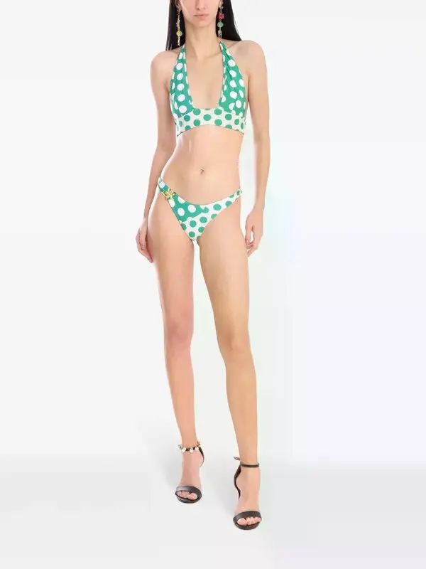 AMIR SLAMA Polka-dot Bikini - Green