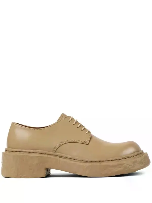 Camper Vámonos Leather Derby Shoes - Neutrals