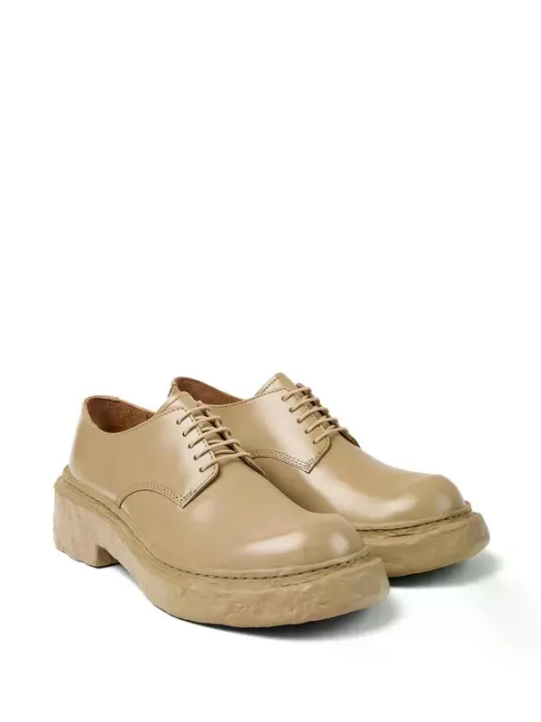 Camper Vámonos Leather Derby Shoes - Neutrals