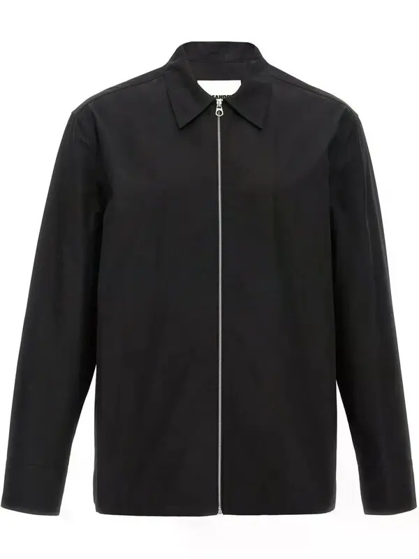 JIL SANDER Sip-up Shirt - Black