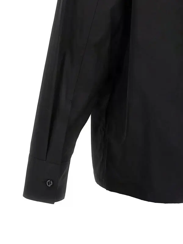 JIL SANDER Sip-up Shirt - Black