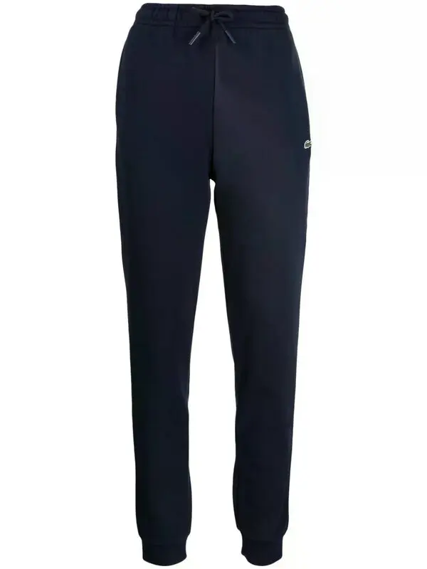 Lacoste High-waisted Slim-cut Track Pants - Blue