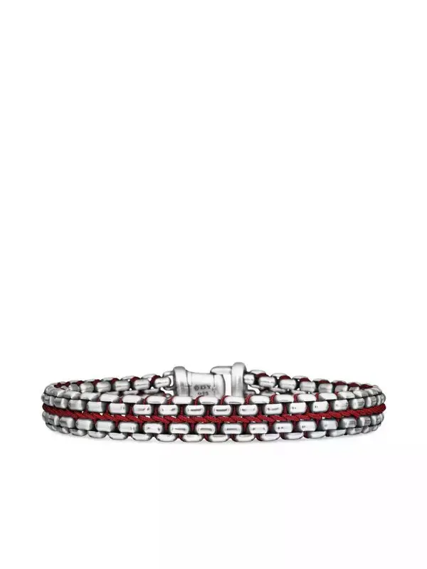 David Yurman Sterling Woven Box Chain Bracelet - Silver